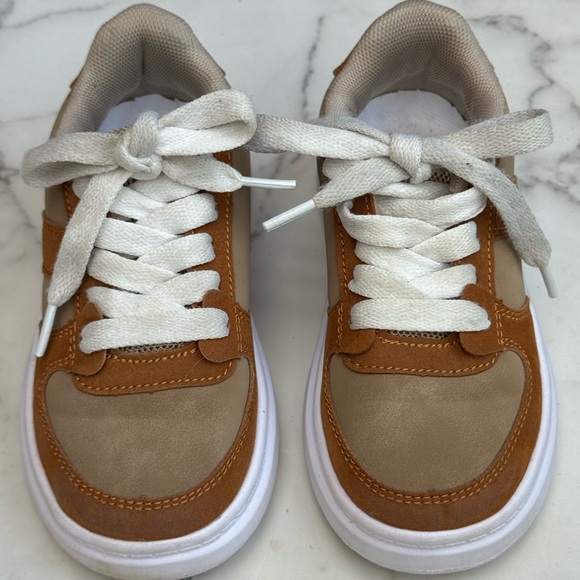 Shoes | 415 Kids Tan And Brown Sneakers | Poshmark
